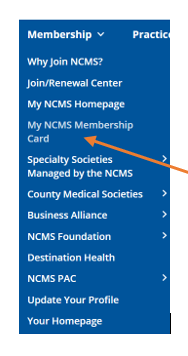 You Can Now Access Your NCMS Membership Card Anytime, Anywhere! - North ...